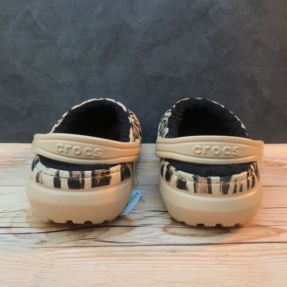 CROCS | Shoes | Crocs Classic Lined Clog Animal Leopard Print | Poshmark
